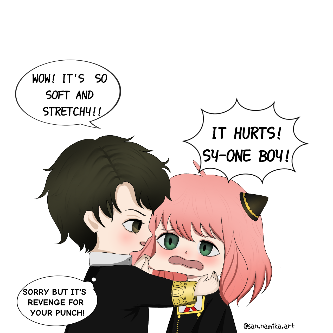 anya x damian chibi - ibisPaint
