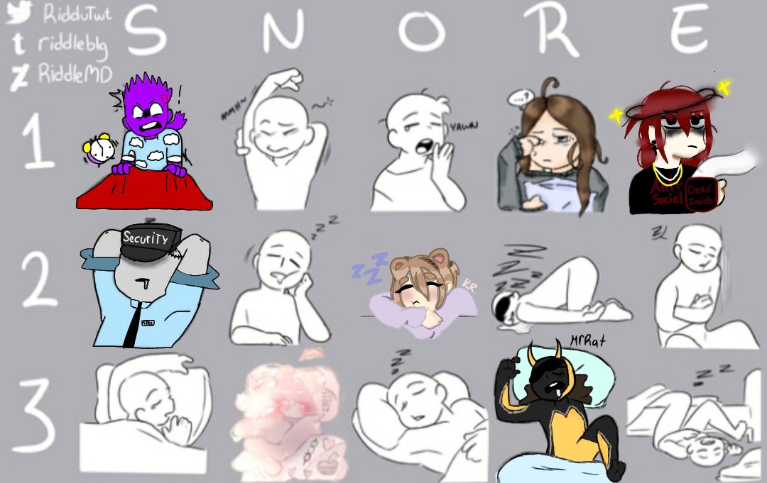 Sleeping collab... - ibisPaint