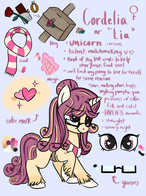 Cordelia - MLP OC Ref Sheet - ibisPaint