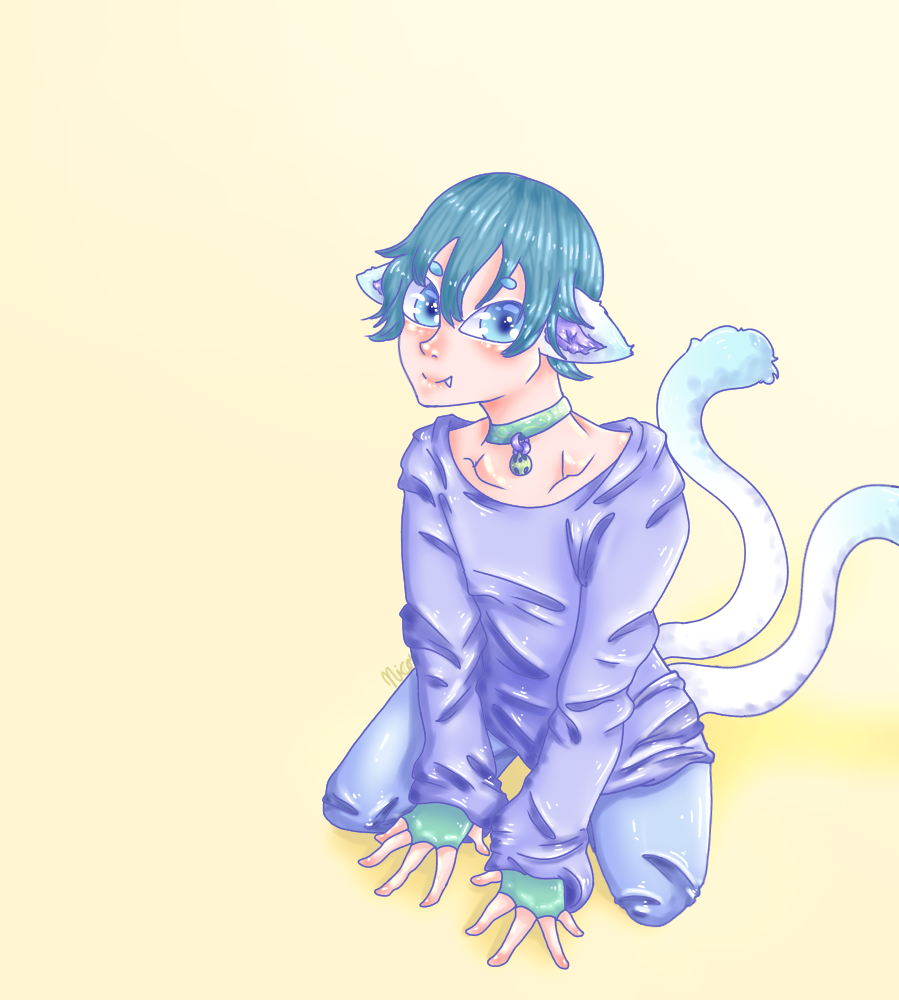 Two tailed cat, Taio - ibisPaint