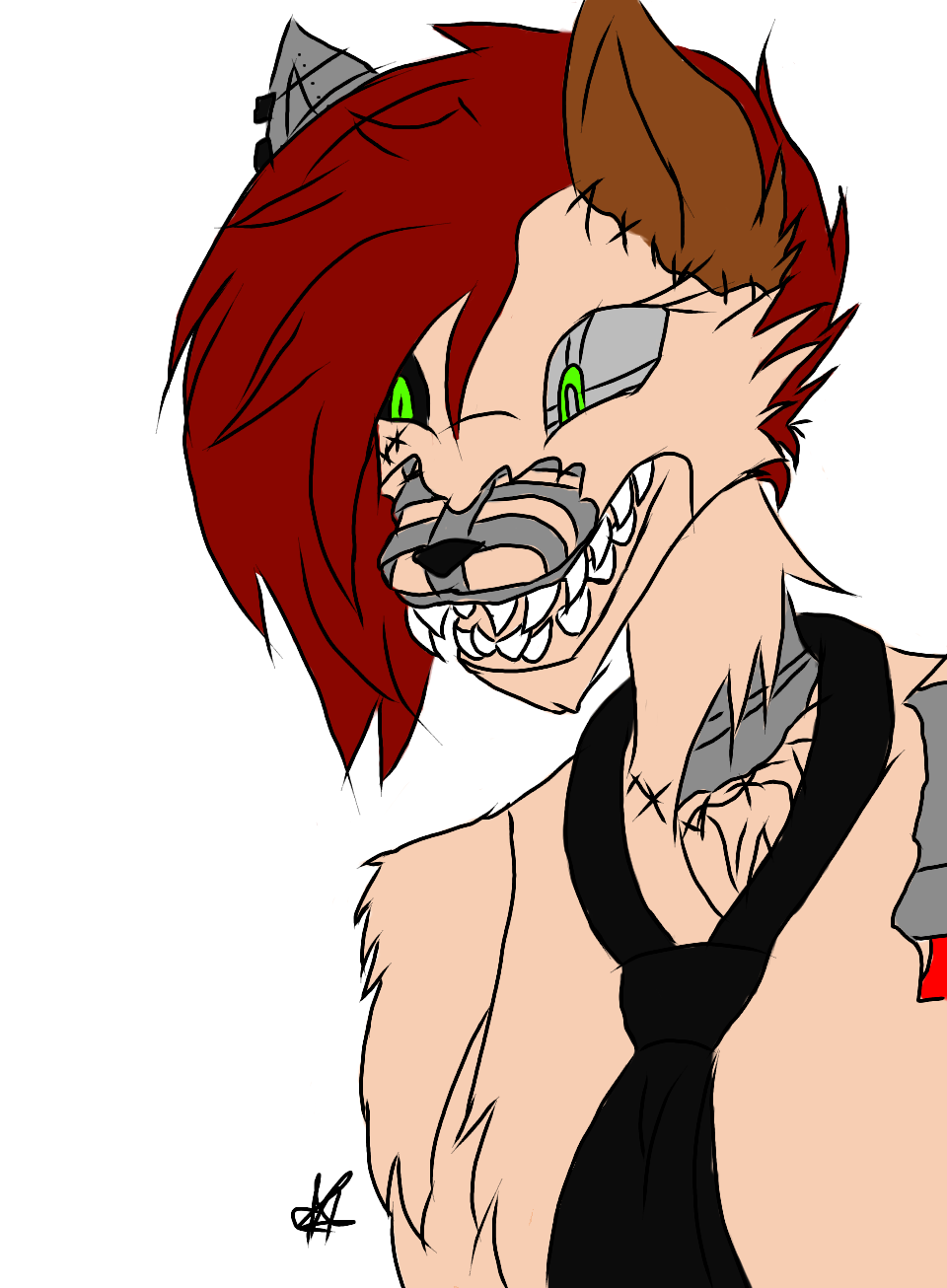 Nightmare Dj Wolfie (fnaf 4 oc) - ibisPaint