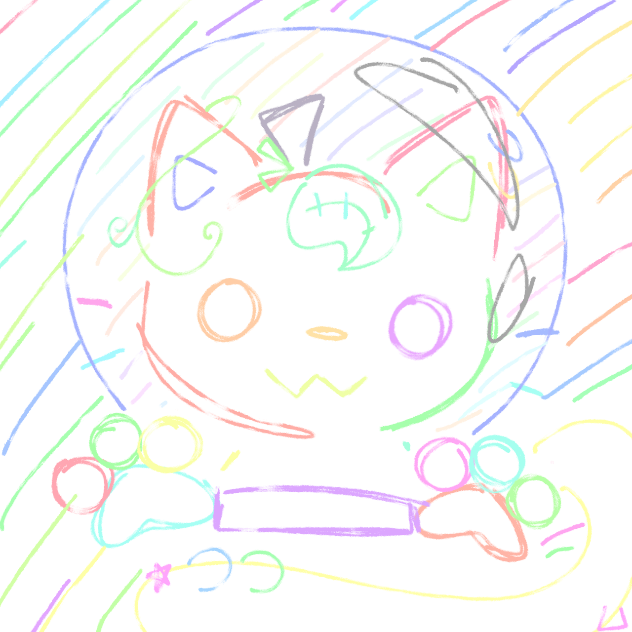 Goofy cat thing - ibisPaint