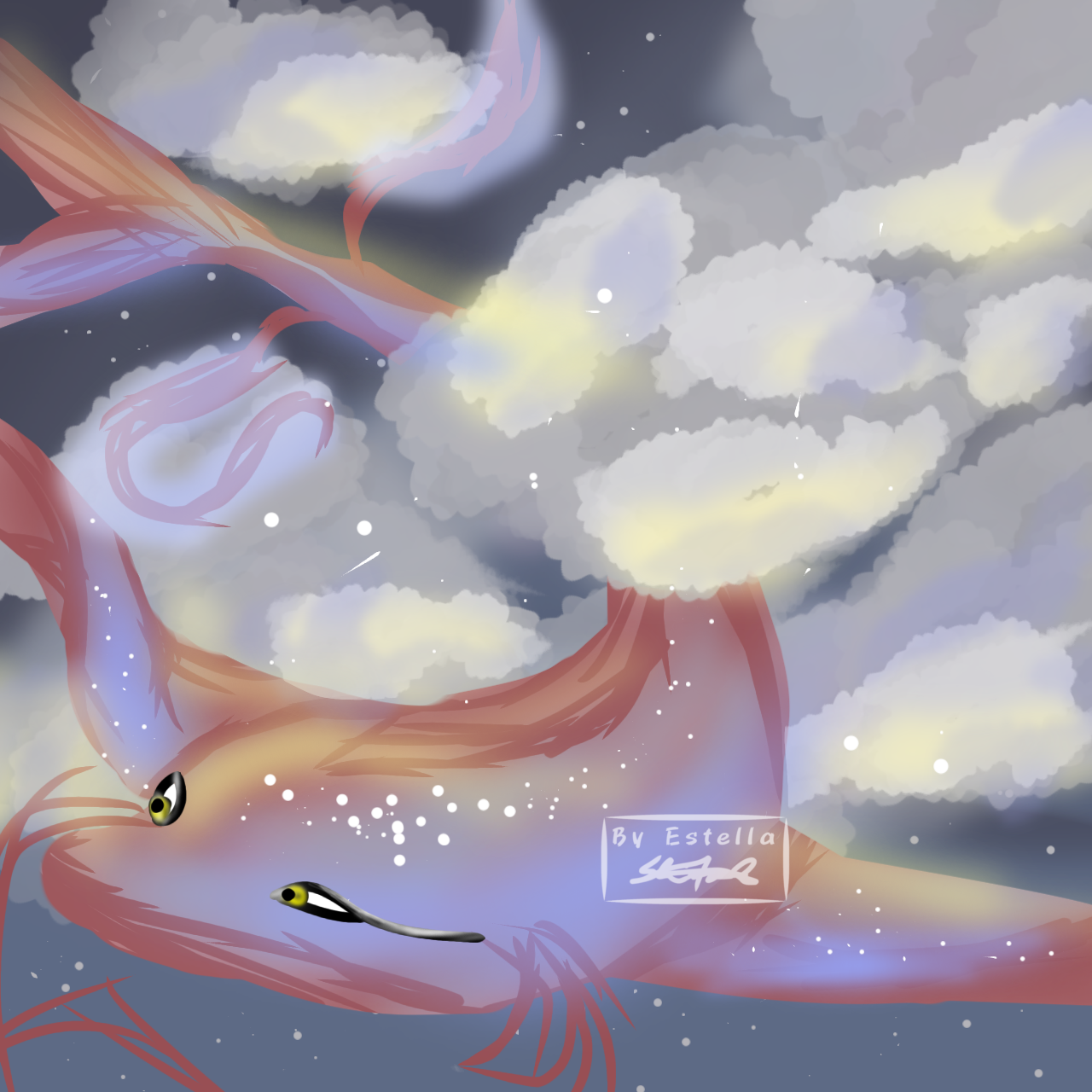 Sparkling clouds - ibisPaint