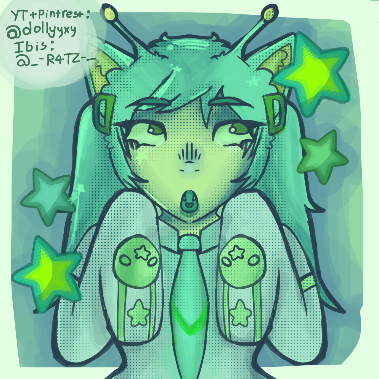 🛸👽 ! Alien miku ! 👽🛸 - ibisPaint