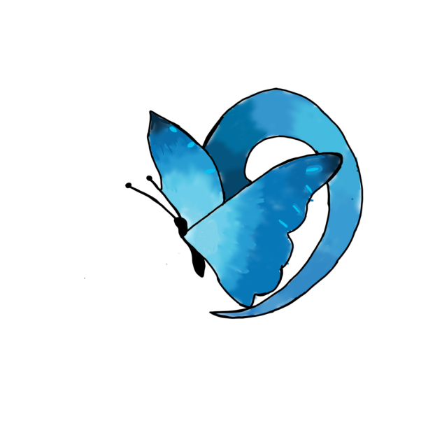 Blue butterfly - ibisPaint