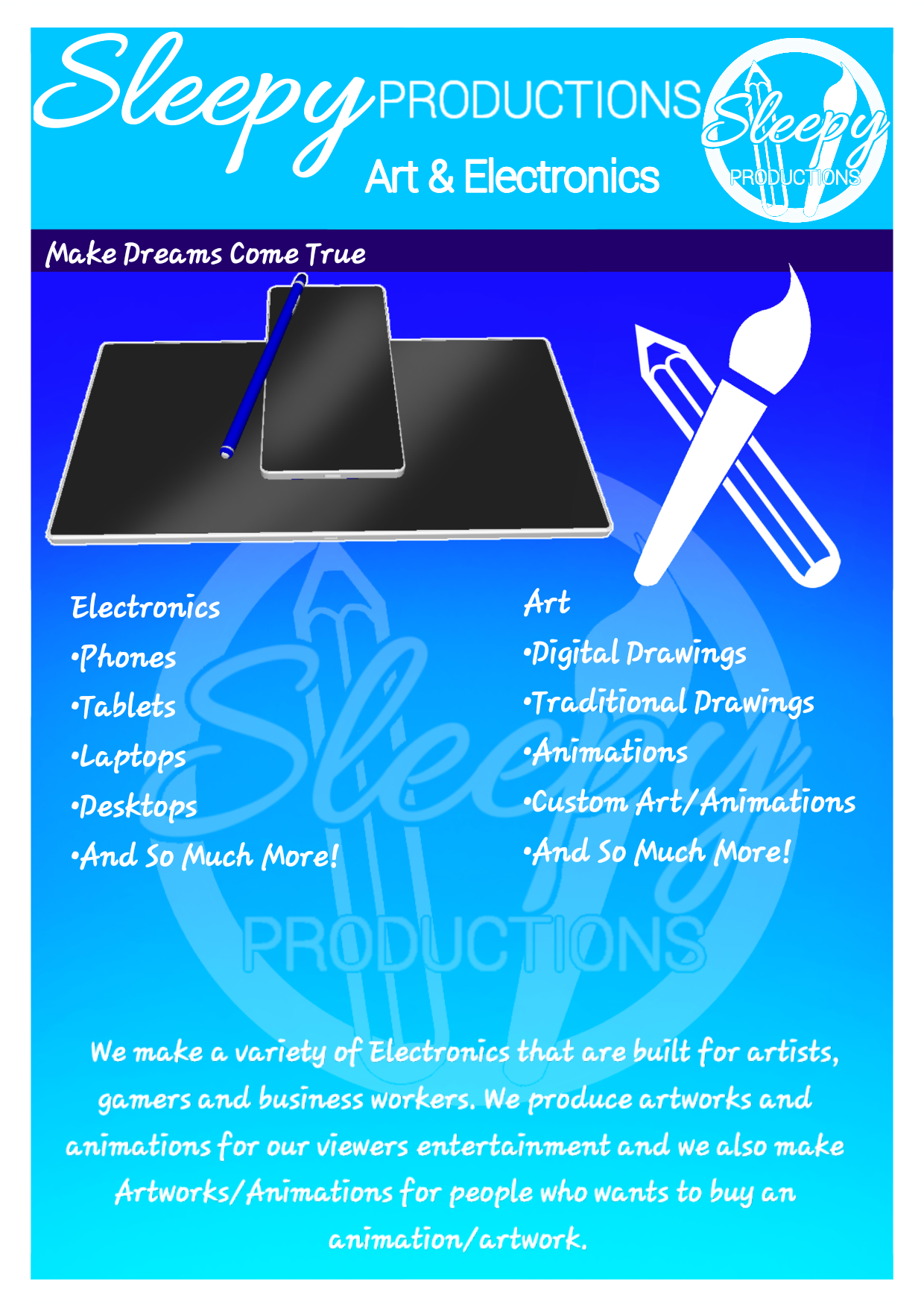 Poster- Sleepy Productions - ibisPaint