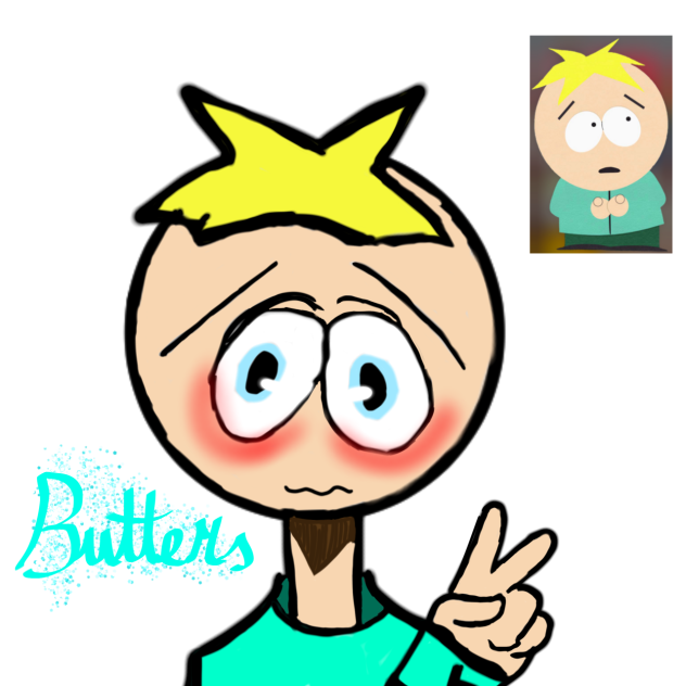 My sister’s fanart of Butters - ibisPaint