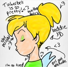 Tinker bell is so pretty - ibisPaint