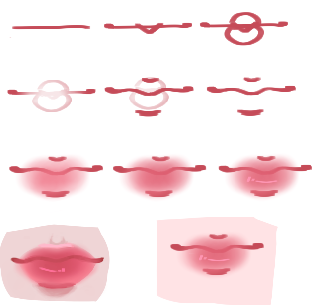 how I draw lips - ibisPaint
