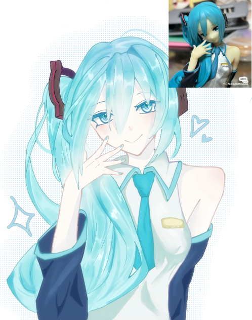 (Repost) Miku but with a ponytail - ibisPaint