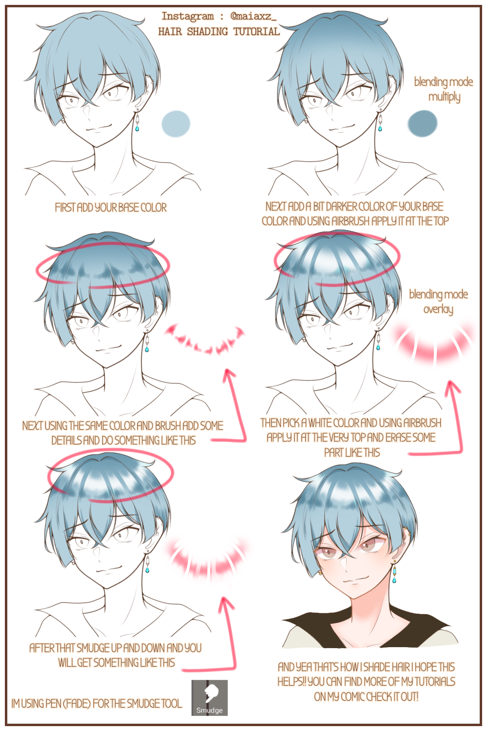 Hair Shading Tutorial. - ibisPaint