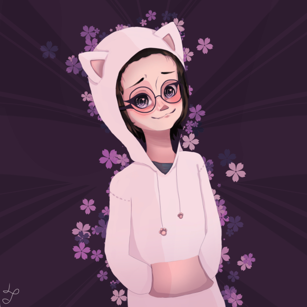 Purple kitty! - ibisPaint