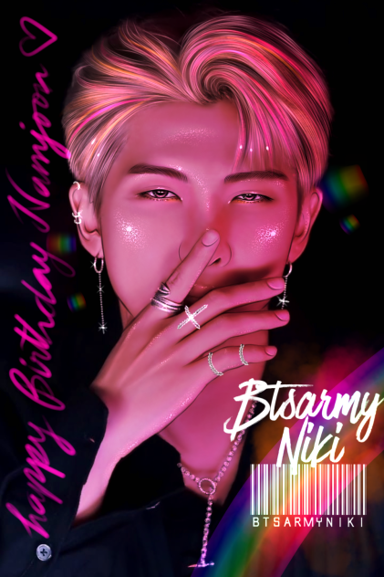Happy birthday RM oppa🎂💜 - ibisPaint