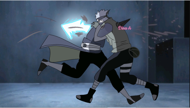 kakashi vs obito (fight scene speed draw - ibisPaint
