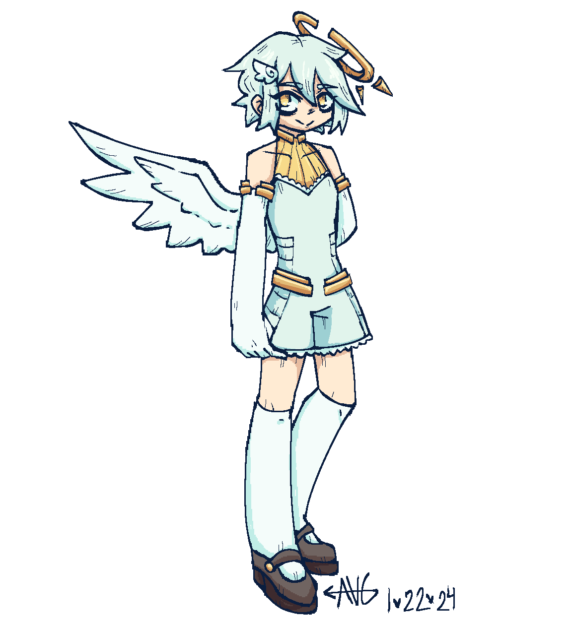 Angel with one wing - ibisPaint