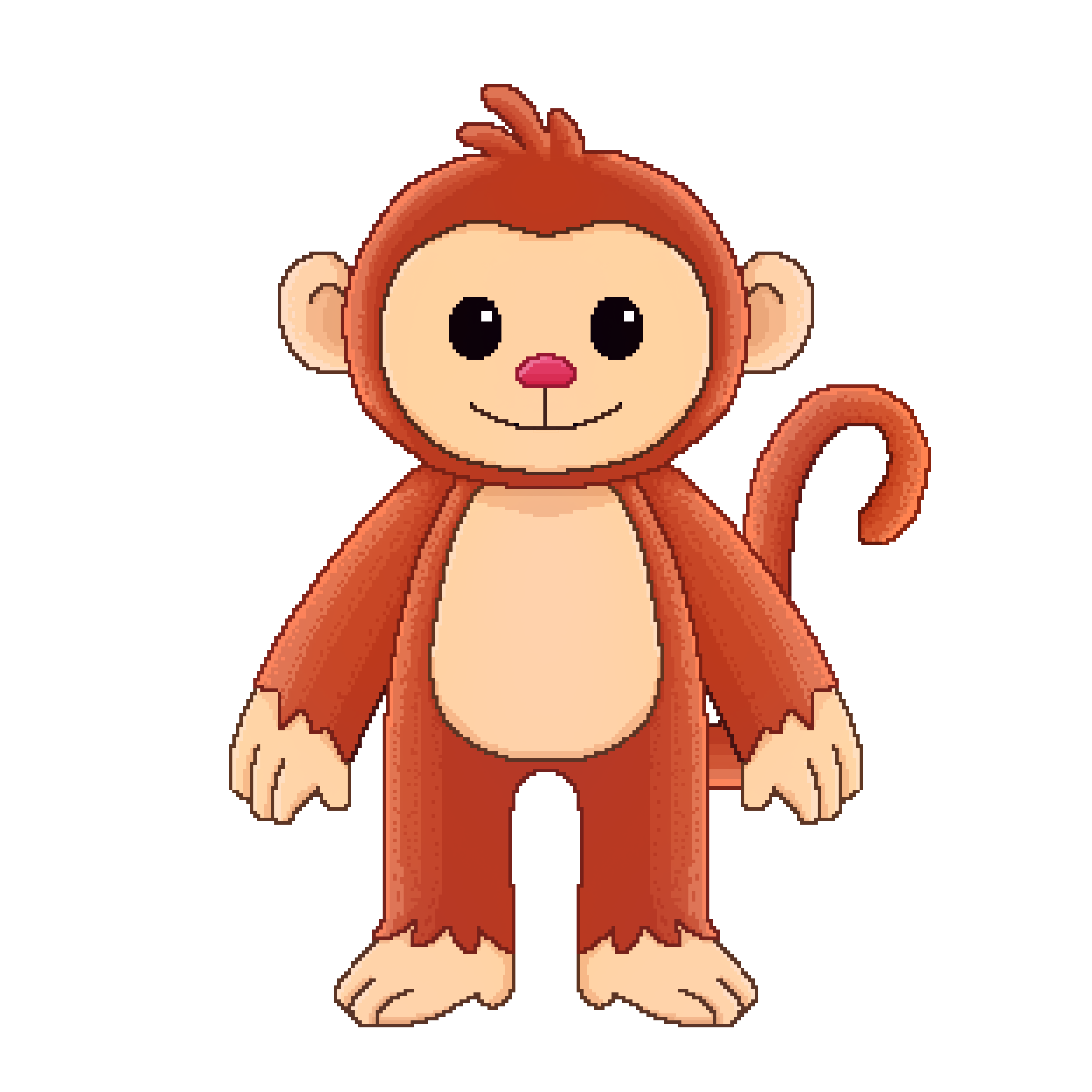 Monkey (pixel) - ibisPaint