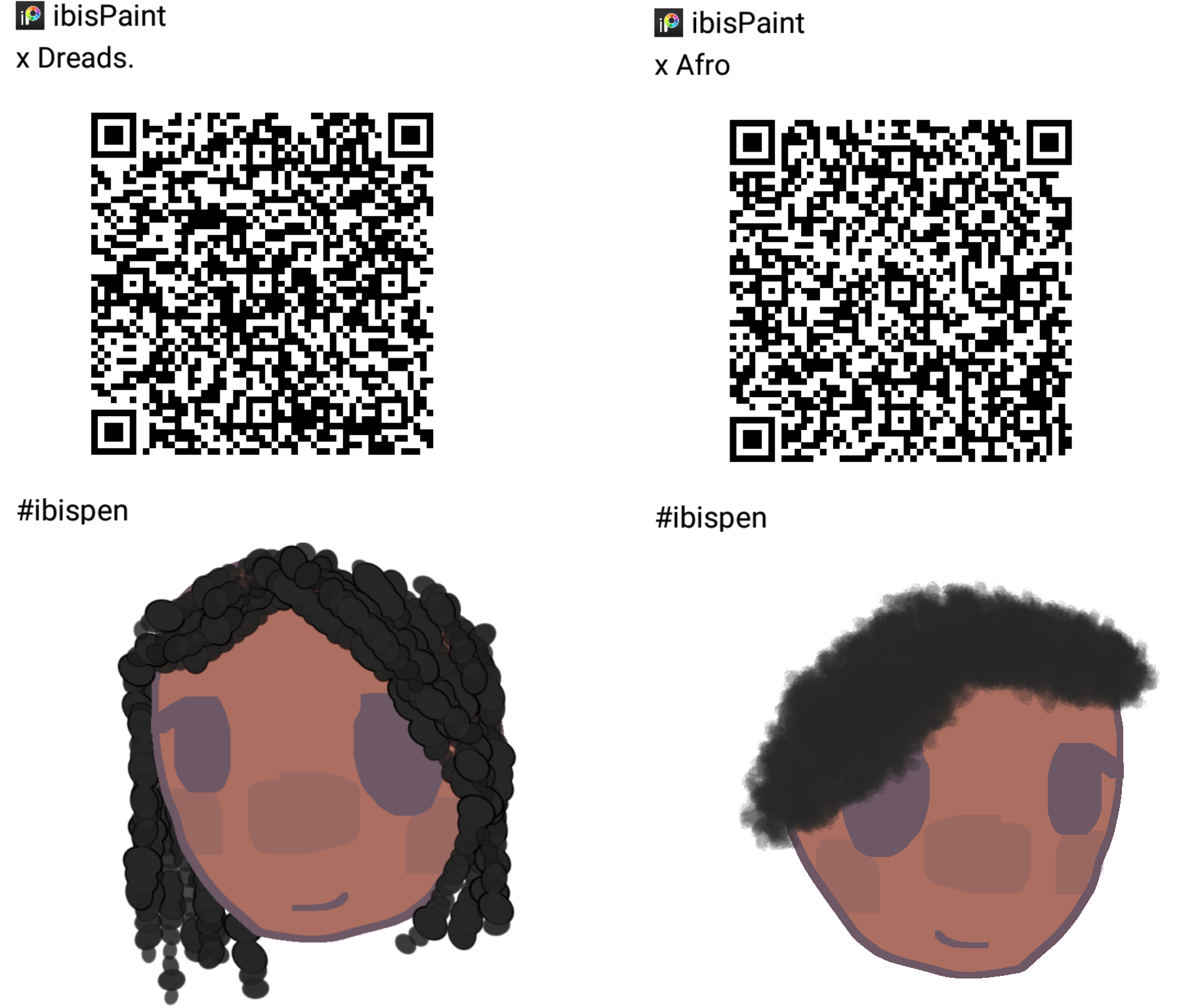 Afro + Dreads Brush. - ibisPaint