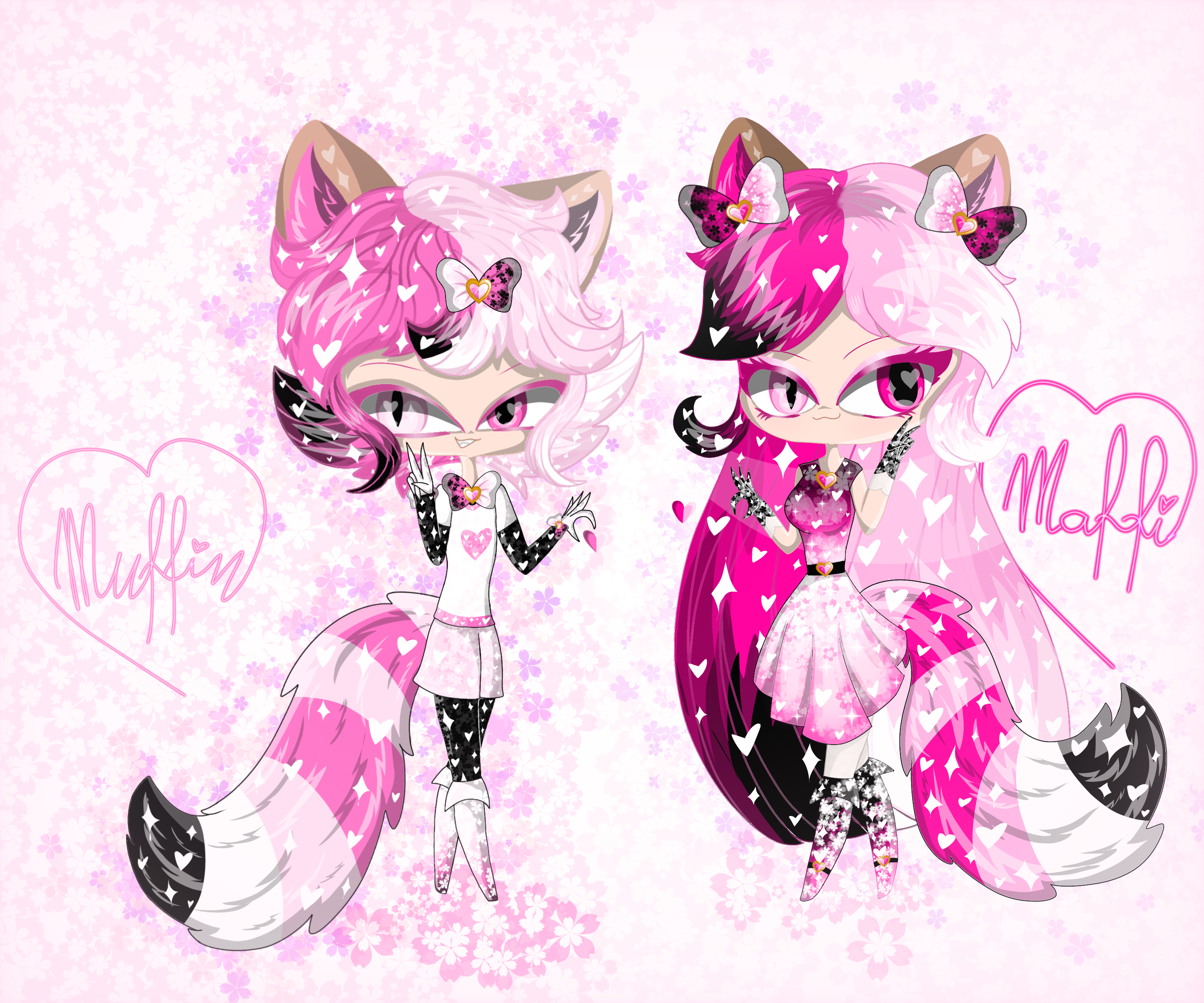 Muffin & Maffi's human versions - ibisPaint