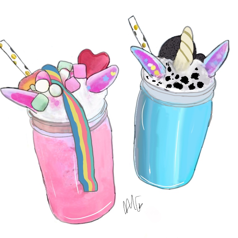 Unicorn drinks - ibisPaint