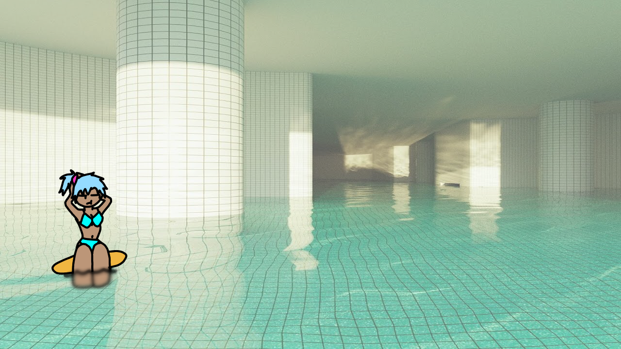 Backrooms, water room collab - ibisPaint