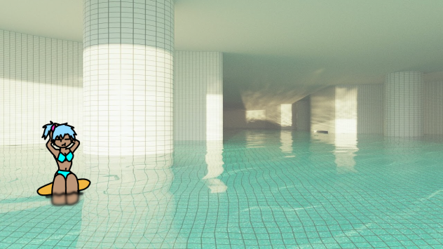 Backrooms, water room collab - ibisPaint