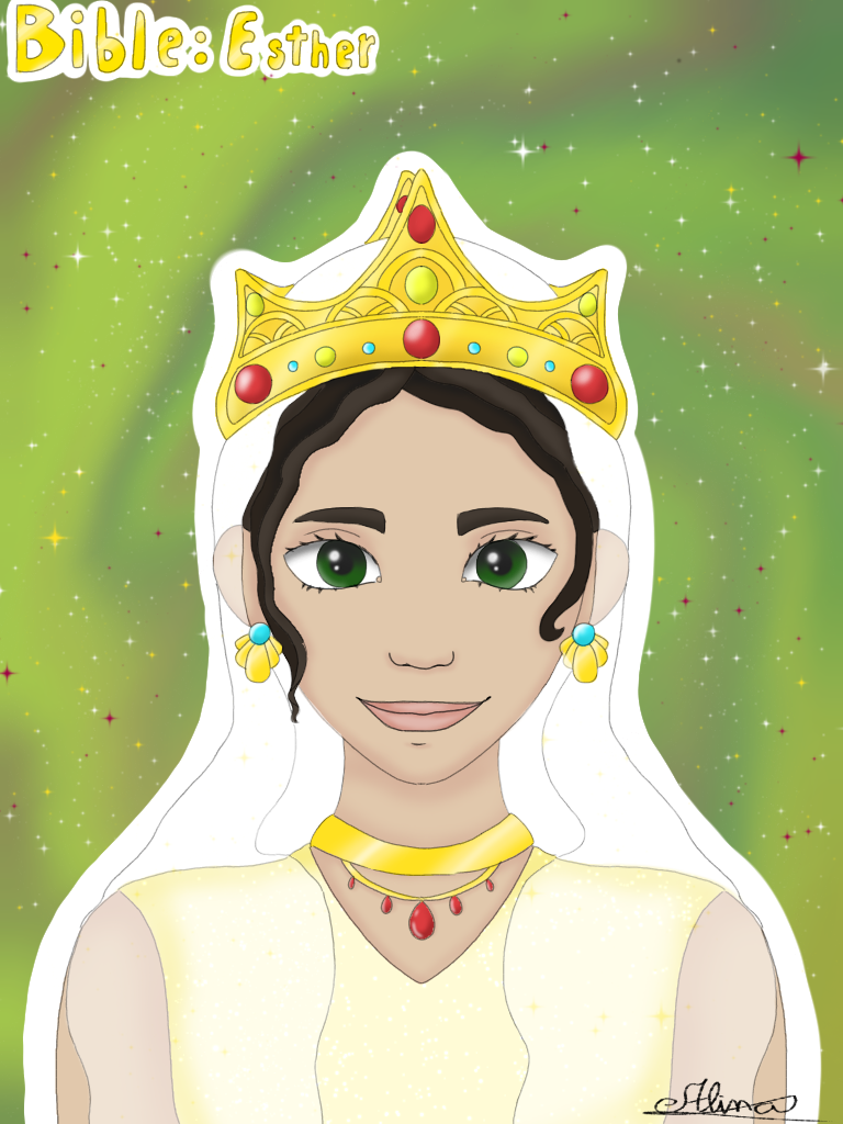 Bible esther drawing - ibisPaint