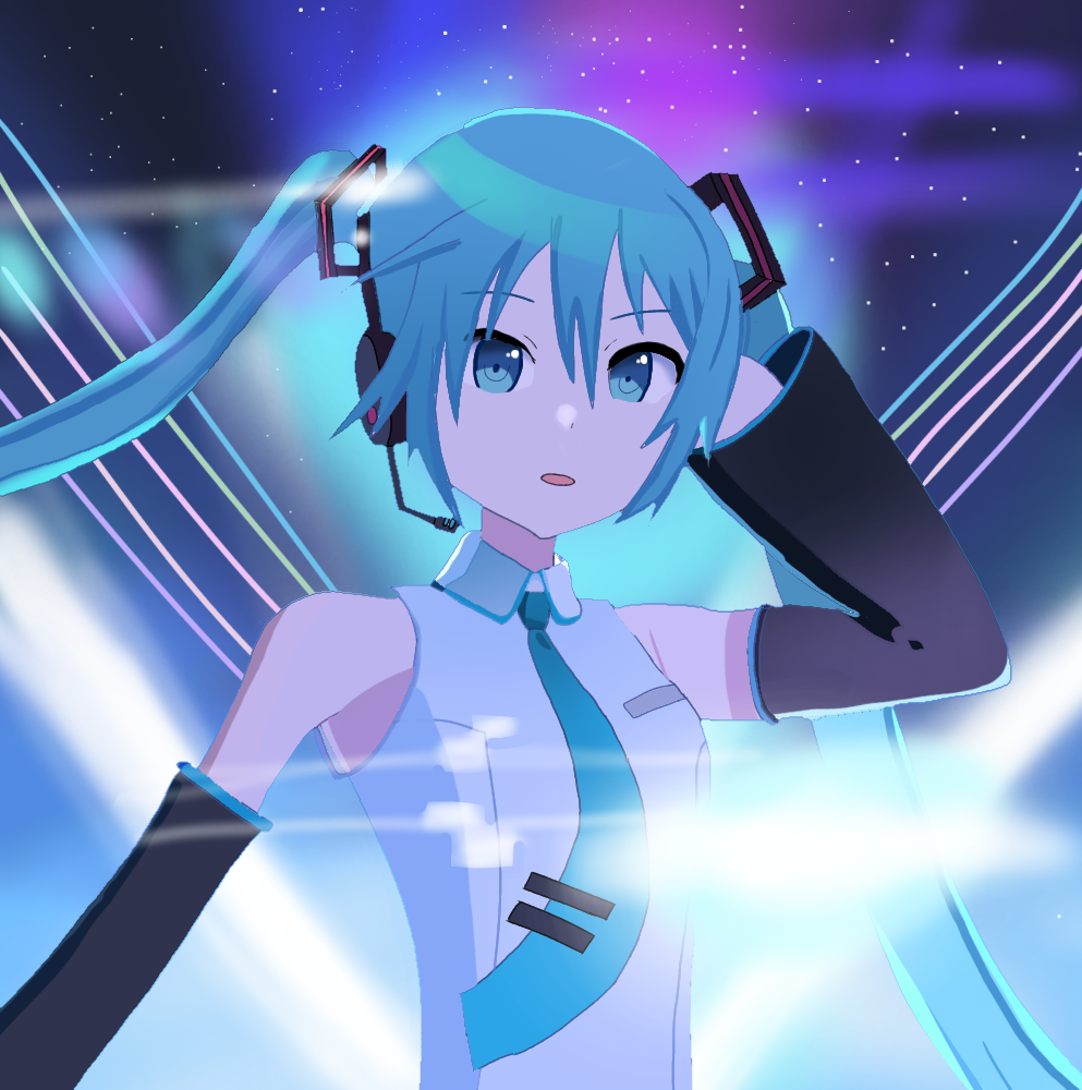 miku colourful stage - ibisPaint