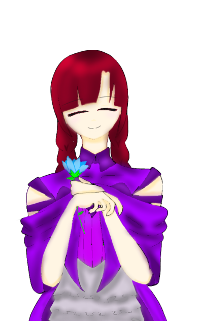 blue flower for your night dance - ibisPaint