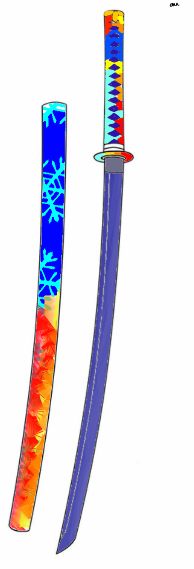 Ice fire sword my friend made it - ibisPaint