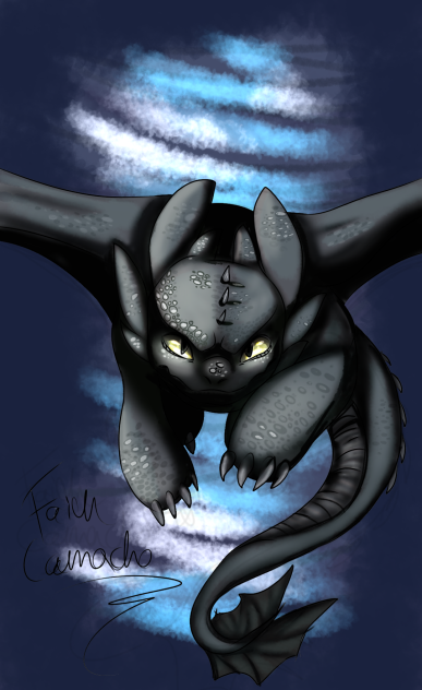 nightfury! toothless! - ibisPaint