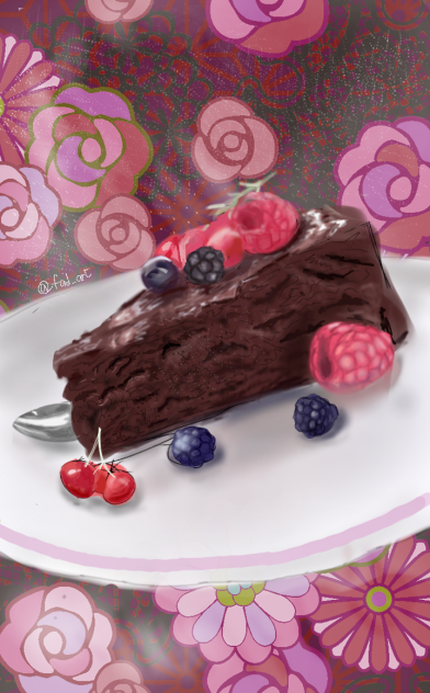 🍮🍫chocolate cake. - ibisPaint