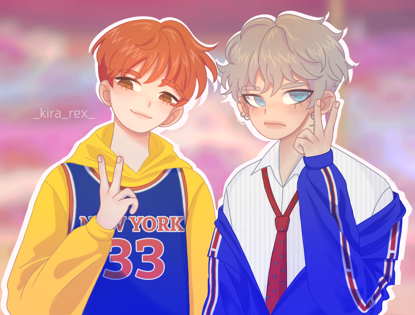 💜j-hope and v 💜DNA [fanart] - ibisPaint
