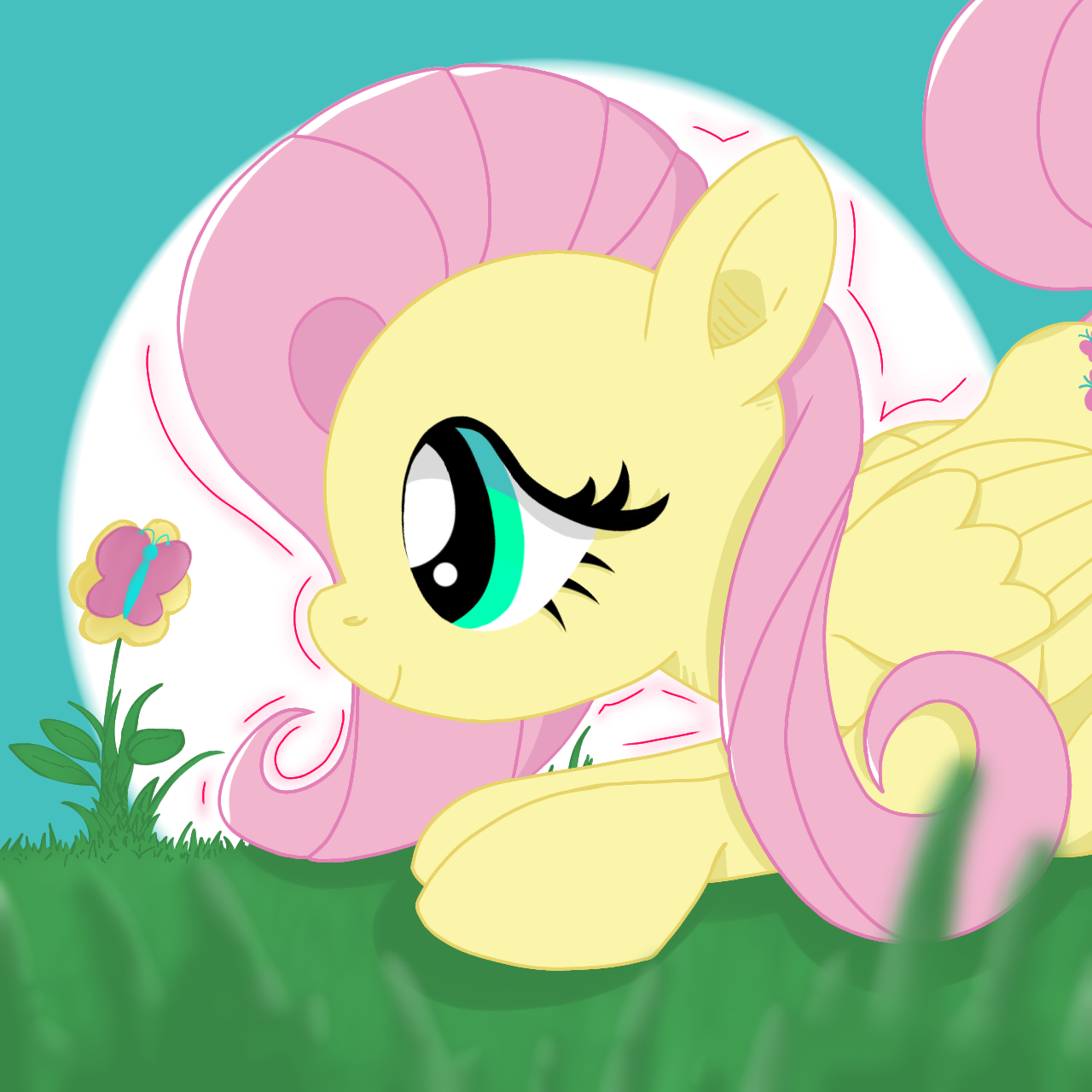 Fluttershy Admires Beauty - ibisPaint