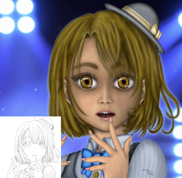 Tiny Hat Girl - ibisPaint