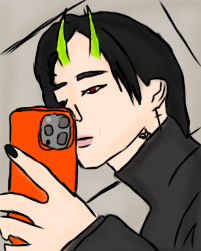 skyler the lovely pretty demon boi - ibisPaint