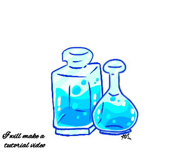 Easy bottle of water drawing 💦 - ibisPaint