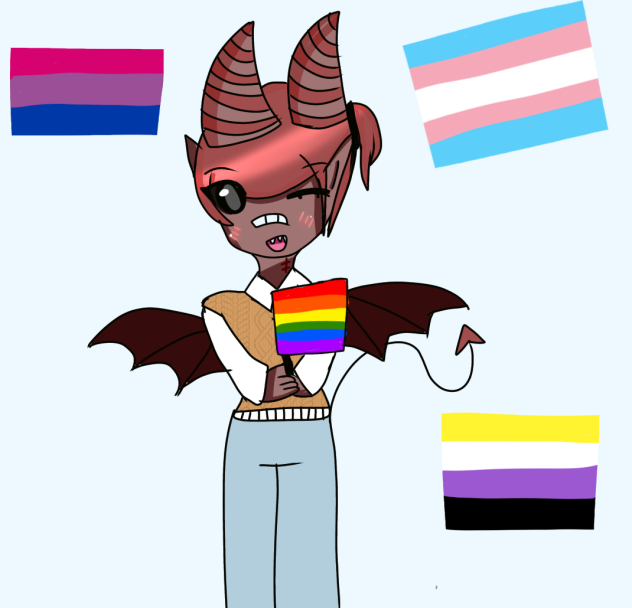Pyro wishes you happy pride month! - ibisPaint