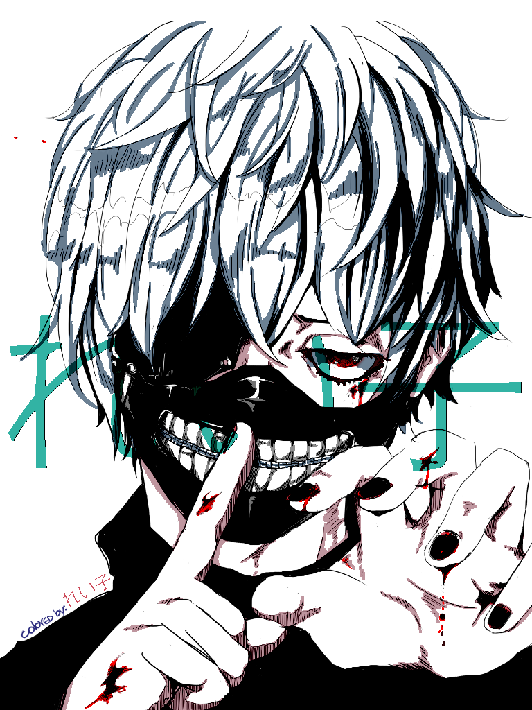 colored, Ken Kaneki - ibisPaint