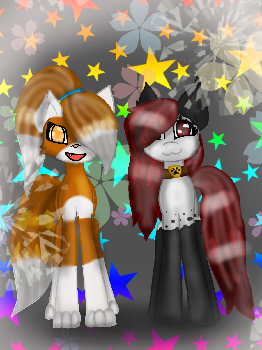 me and little fox - ibisPaint