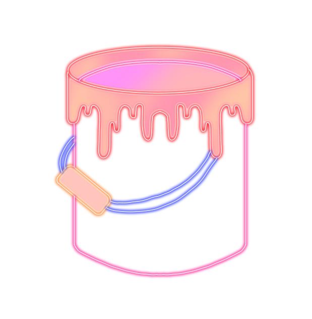 Bucket paint neon 3 - ibisPaint