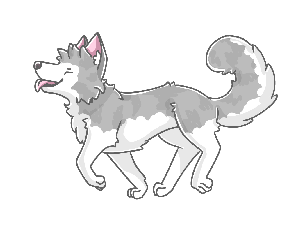Happy doggo (sticker) - ibisPaint
