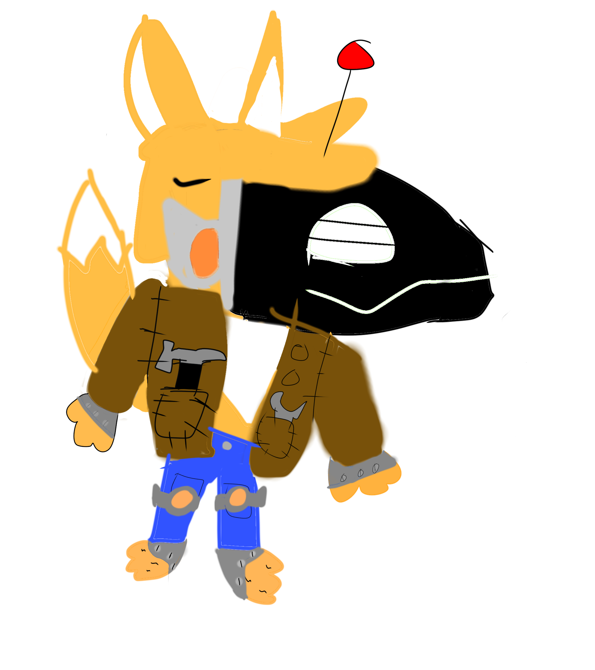 Rusty the Protogen, My New Sona! 🦊🤖 - ibisPaint