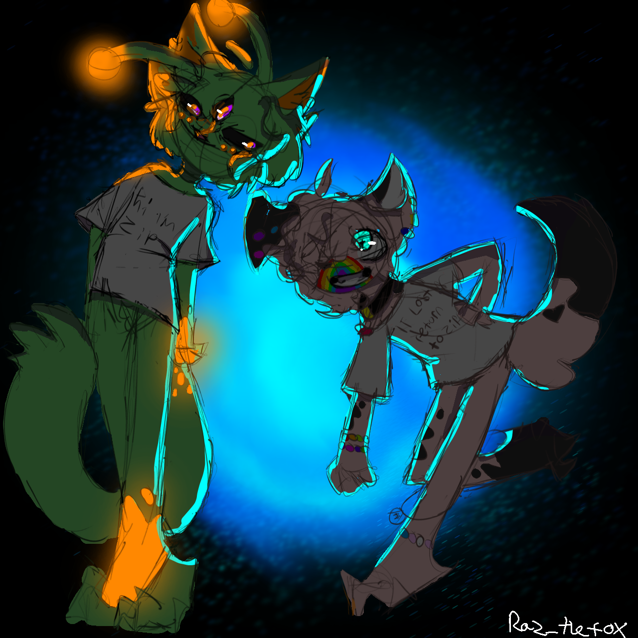 alien and dog! - ibisPaint