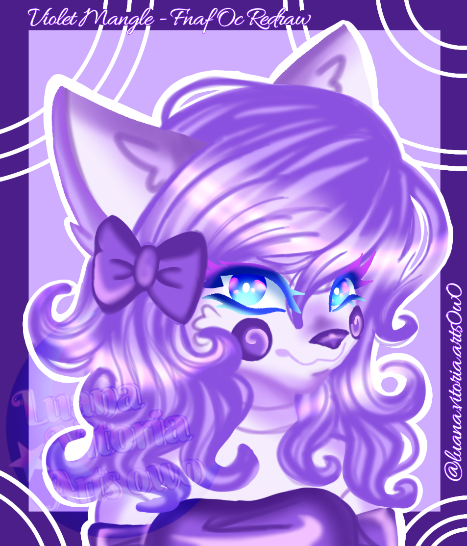 Violet Mangle - FNAF Oc Redraw - ibisPaint