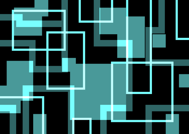 サイバー風背景（青） - ibisPaint