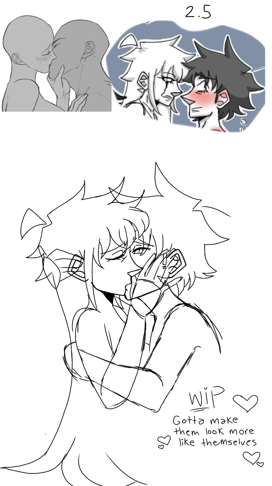 longing kiss goodbye (WIP) - ibisPaint