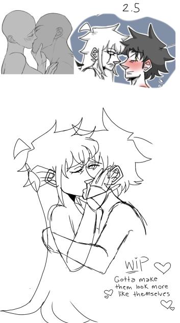 longing kiss goodbye (WIP) - ibisPaint