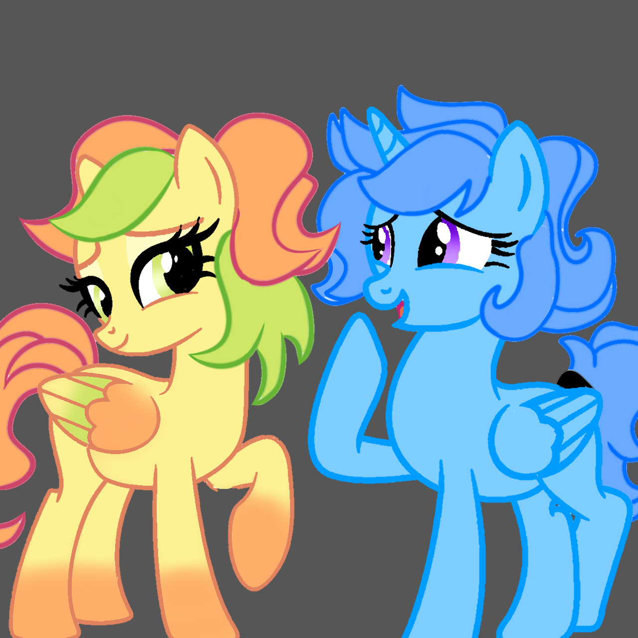 honey lemon and blue Phoenix - ibisPaint