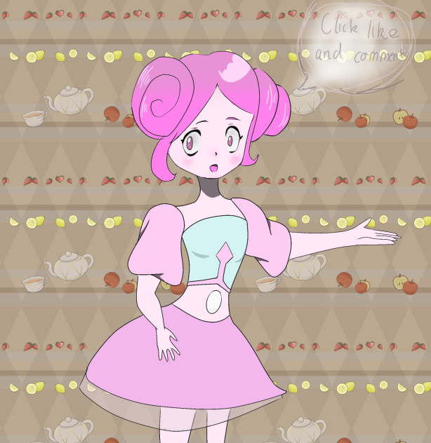 Pink pearl in pearl’s dress - ibisPaint
