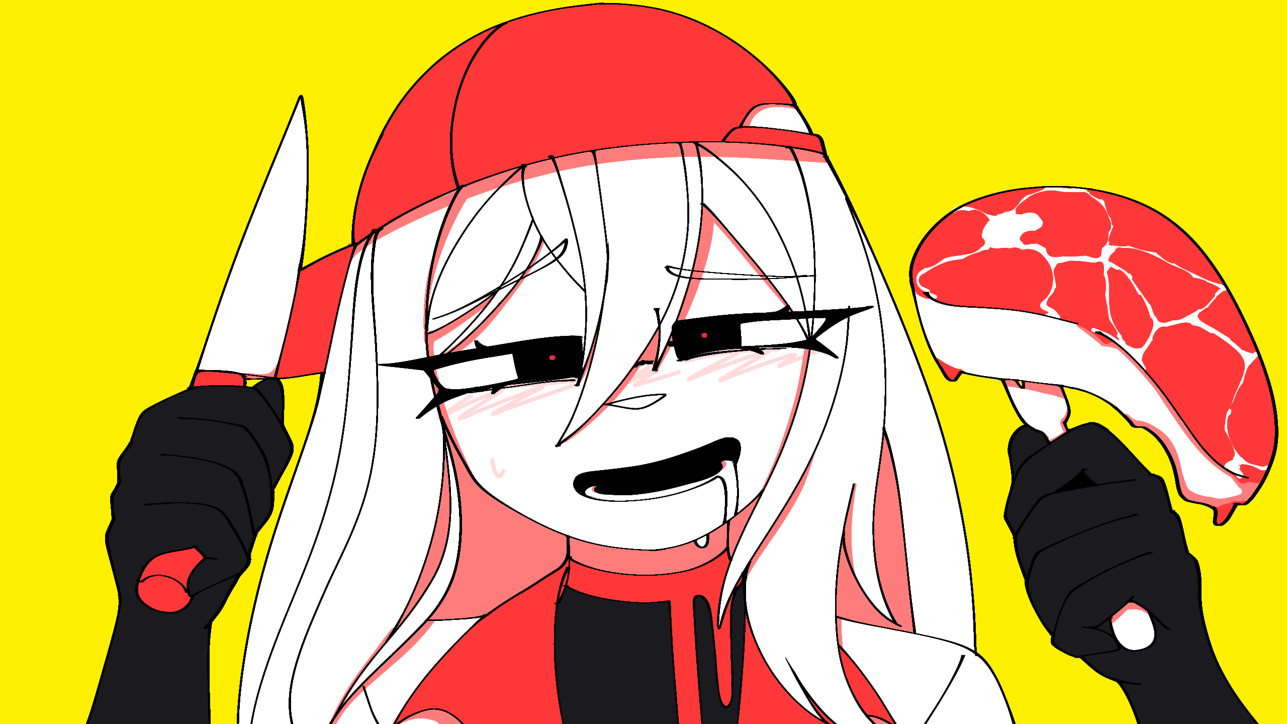 gekiyaku is hungry. feed her People - ibisPaint